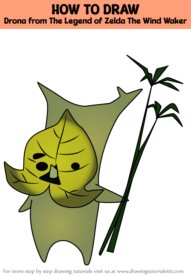 How to Draw Drona from The Legend of Zelda The Wind Waker (The Legend ...