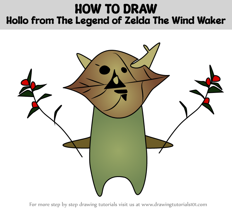 How to Draw Hollo from The Legend of Zelda The Wind Waker (The Legend ...