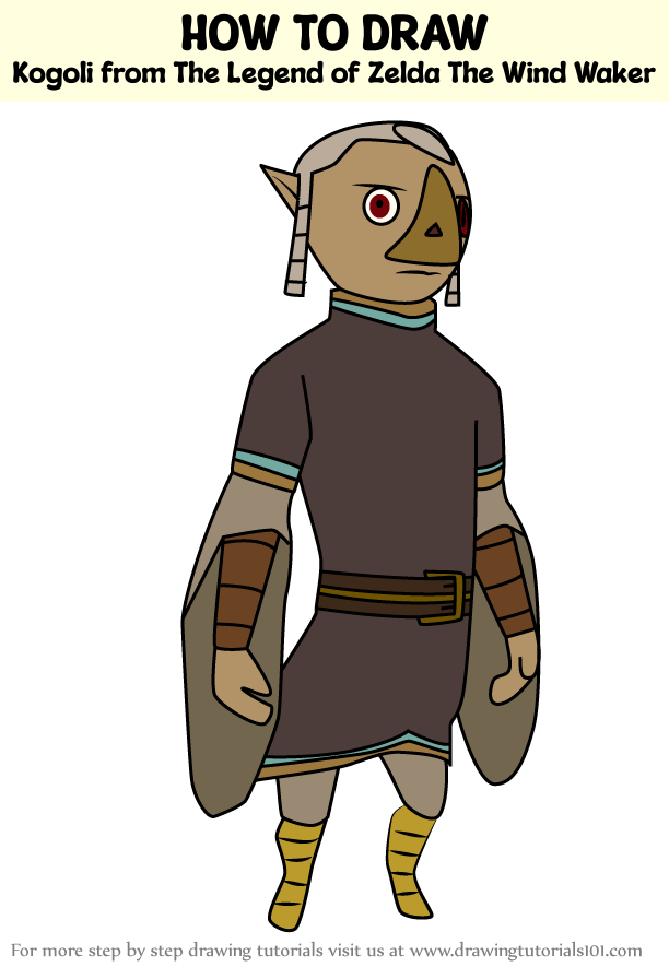How to Draw Kogoli from The Legend of Zelda The Wind Waker (The Legend ...