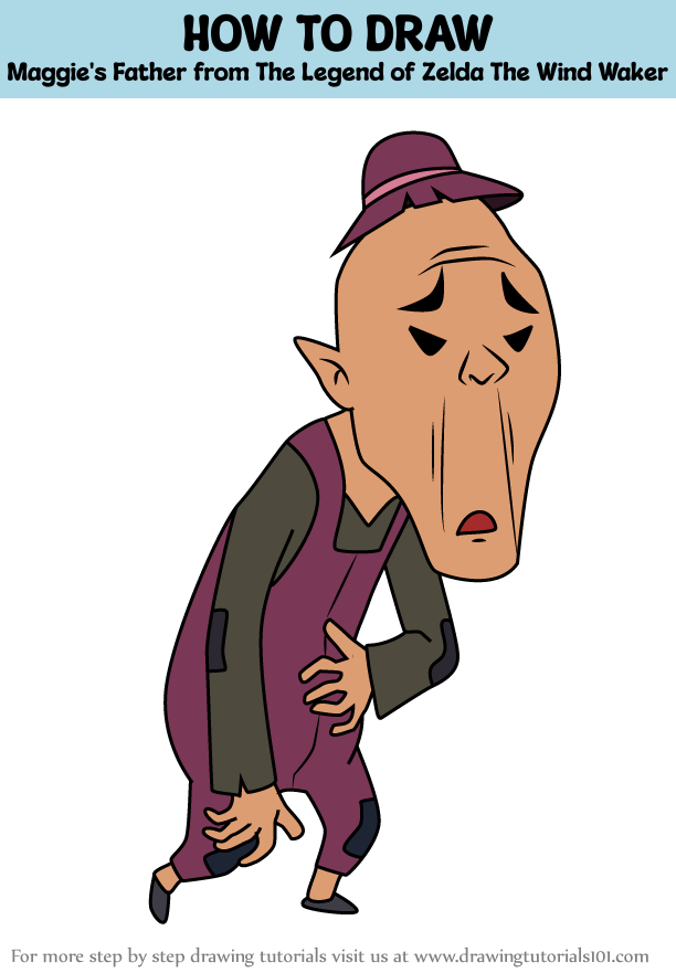 How to Draw Maggie's Father from The Legend of Zelda The Wind Waker ...