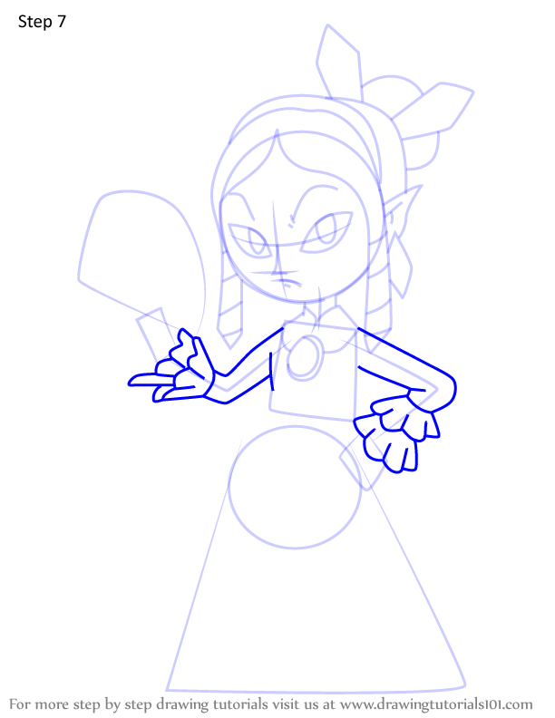 How to Draw Mila from The Legend of Zelda The Wind Waker (The Legend of ...