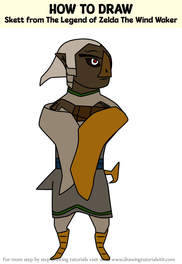 How to Draw Skett from The Legend of Zelda The Wind Waker (The Legend ...