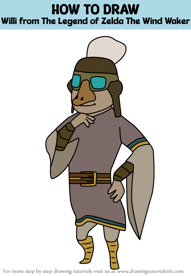 How to Draw Willi from The Legend of Zelda The Wind Waker (The Legend ...