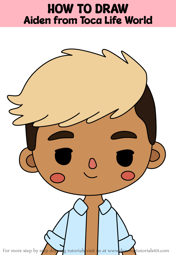 How to Draw Aiden from Toca Life World (Toca Life World) Step by Step ...