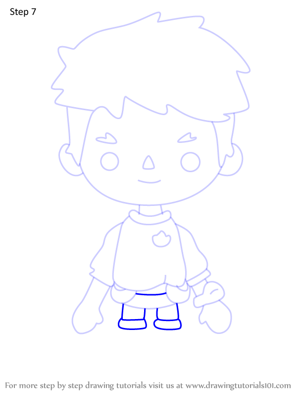 How to Draw Hiroki from Toca Life World (Toca Life World) Step by Step ...