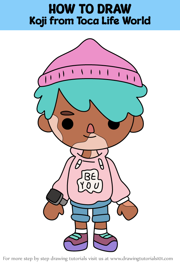How to Draw Koji from Toca Life World (Toca Life World) Step by Step ...