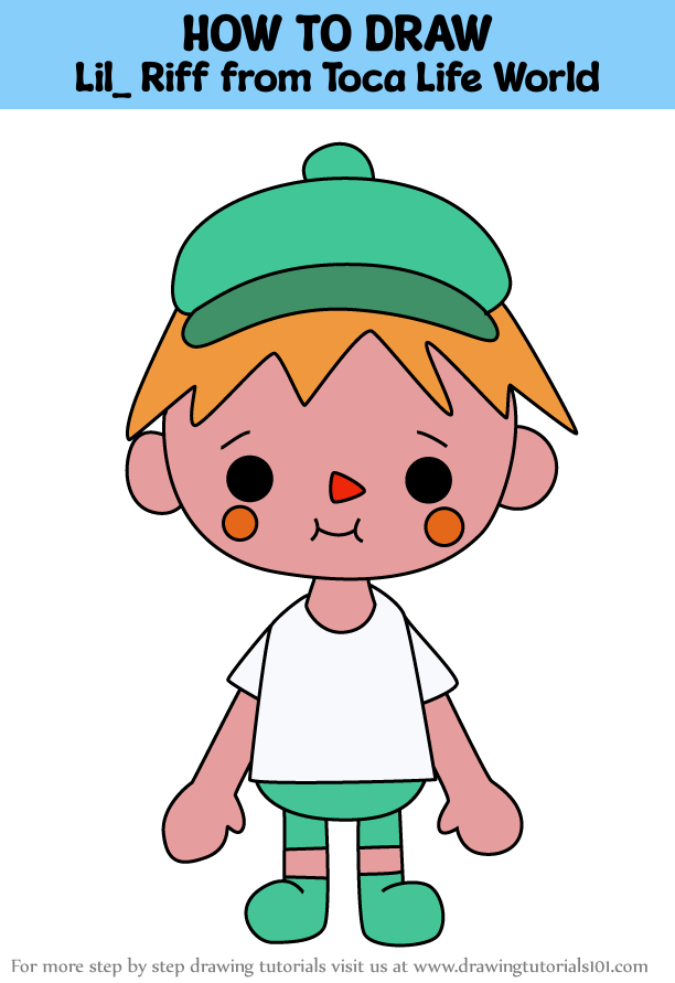 How to Draw Lil_ Riff from Toca Life World (Toca Life World) Step by ...
