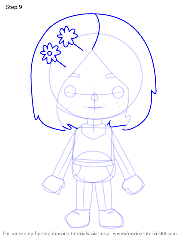 How to Draw Nadine from Toca Life World (Toca Life World) Step by Step ...