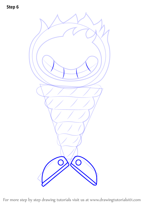 How to Draw Pyrope from Undertale (Undertale) Step by Step ...