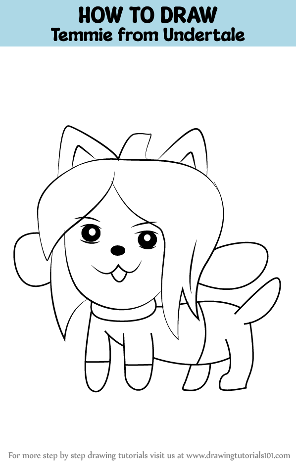How to Draw Temmie from Undertale (Undertale) Step by Step ...