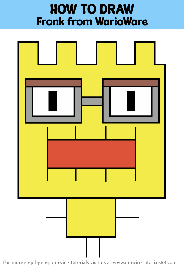 How to Draw Fronk from WarioWare (WarioWare) Step by Step ...