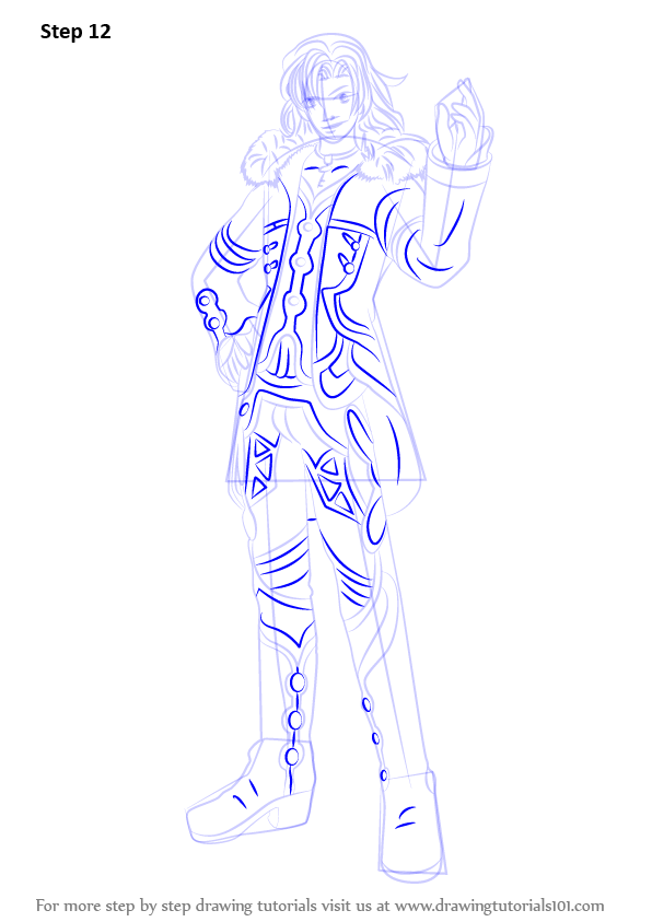 How to Draw Alvis from Xenoblade Chronicles (Xenoblade Chronicles) Step ...