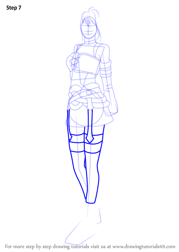 How to Draw Fiora from Xenoblade Chronicles (Xenoblade Chronicles) Step ...