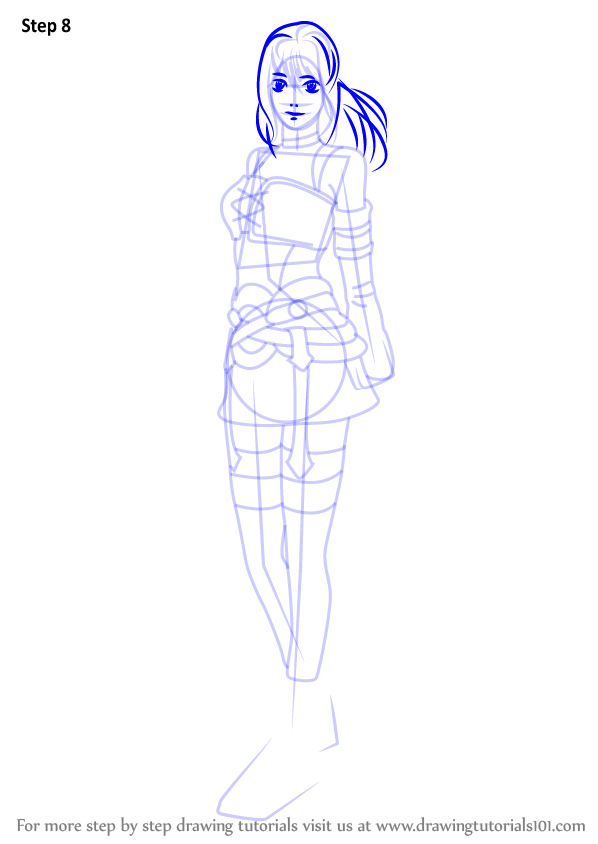 How to Draw Fiora from Xenoblade Chronicles (Xenoblade Chronicles) Step ...