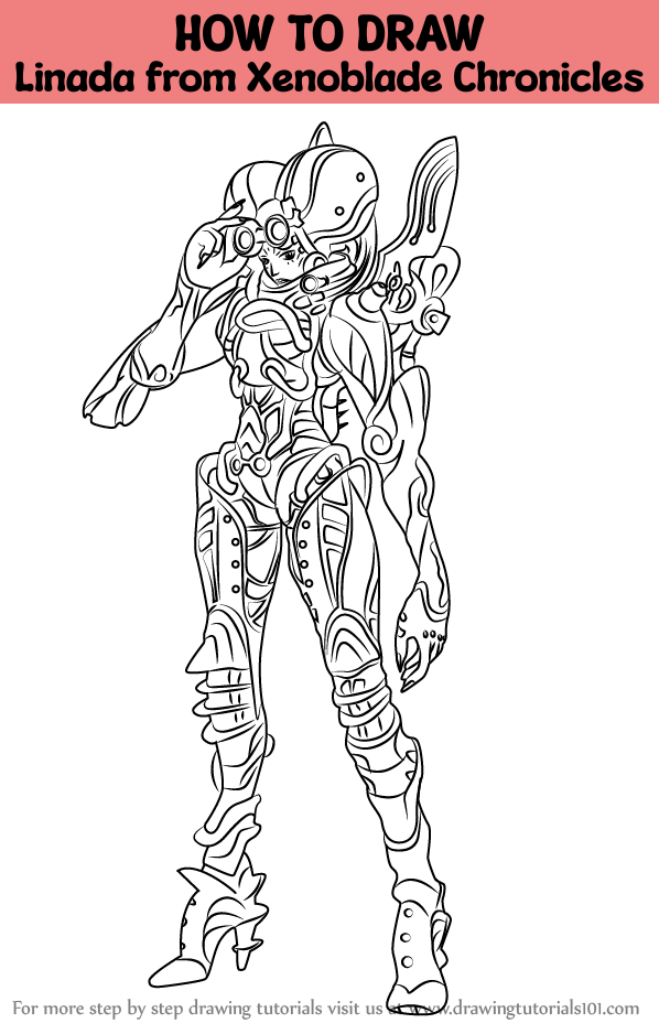 How to Draw Linada from Xenoblade Chronicles (Xenoblade Chronicles ...