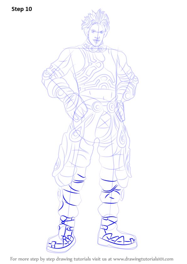 How to Draw Reyn from Xenoblade Chronicles (Xenoblade Chronicles) Step ...