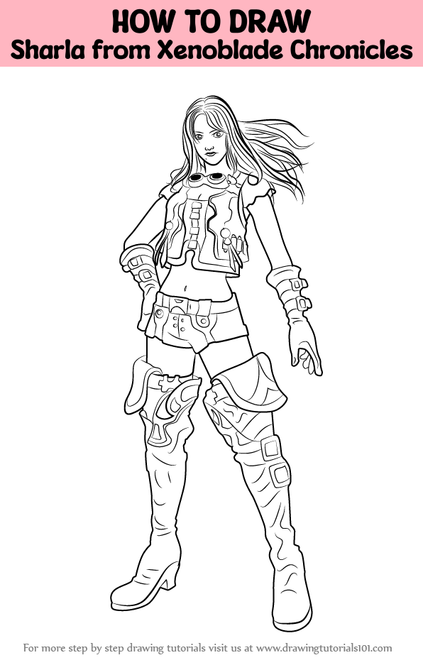 How to Draw Sharla from Xenoblade Chronicles (Xenoblade Chronicles ...