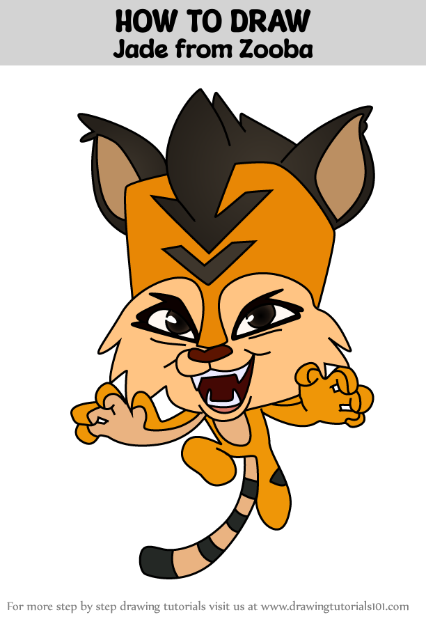 How to Draw Jade from Zooba (Zooba) Step by Step | DrawingTutorials101.com