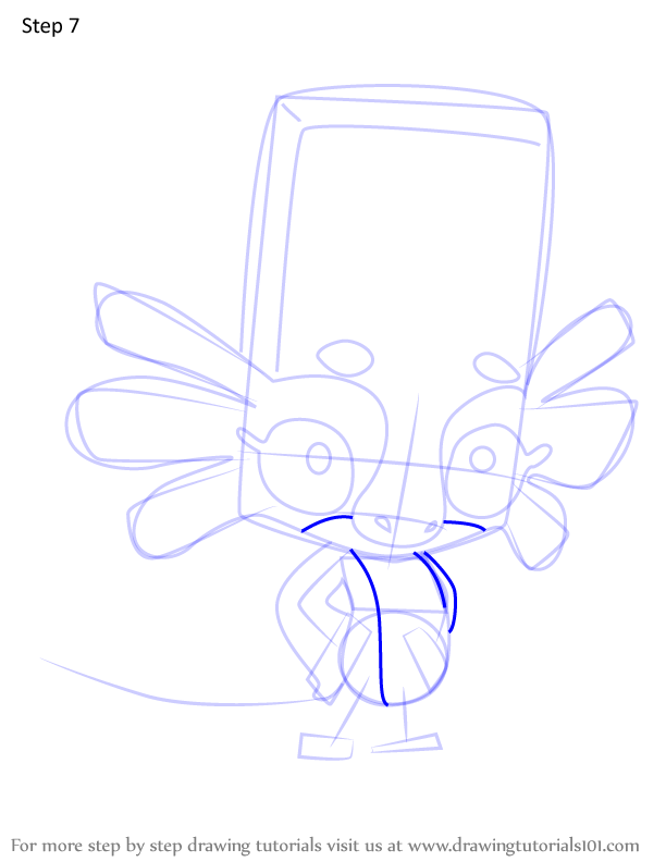 How to Draw Lizzy from Zooba (Zooba) Step by Step | DrawingTutorials101.com