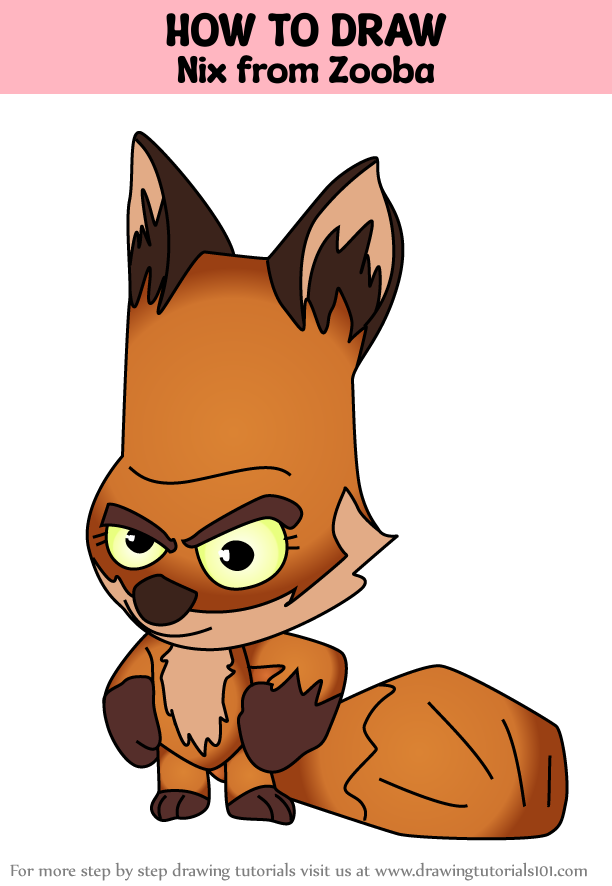 How to Draw Nix from Zooba (Zooba) Step by Step | DrawingTutorials101.com