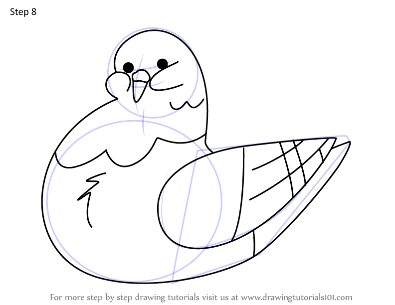 How to Draw Baby Pigeon from Chikn Nuggit (Chikn Nuggit) Step by Step ...