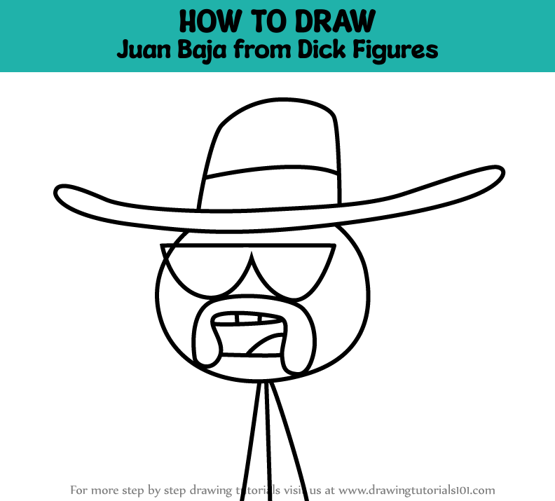 How to Draw Juan Baja from Dick Figures (Dick Figures) Step by Step ...