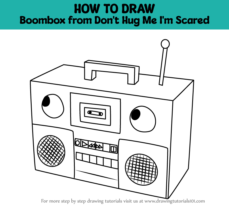 How to Draw Boombox from Don't Hug Me I'm Scared (Don't Hug Me I'm ...