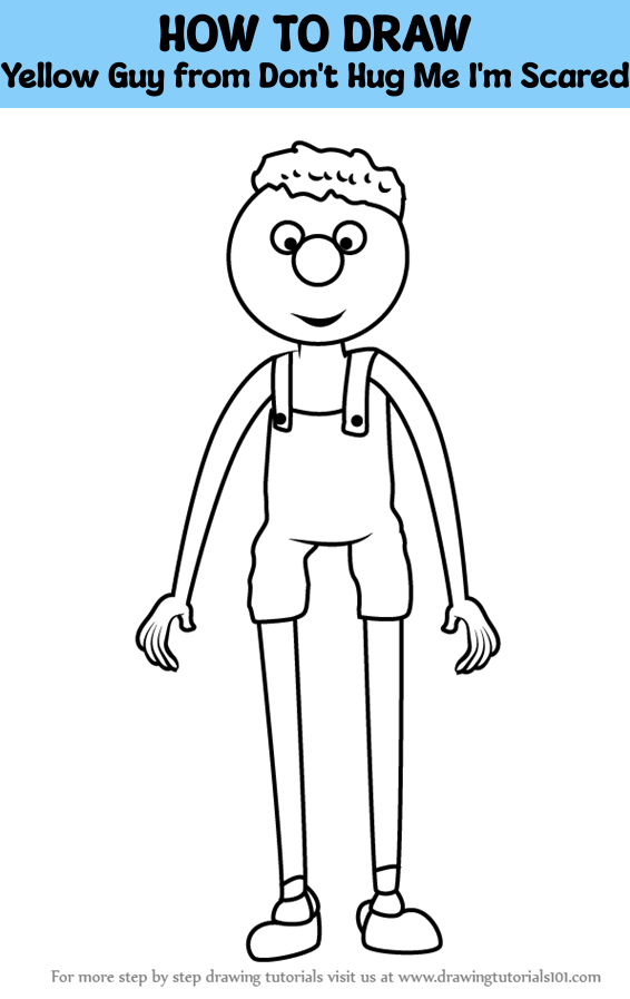 How to Draw Yellow Guy from Don't Hug Me I'm Scared (Don't Hug Me I'm ...