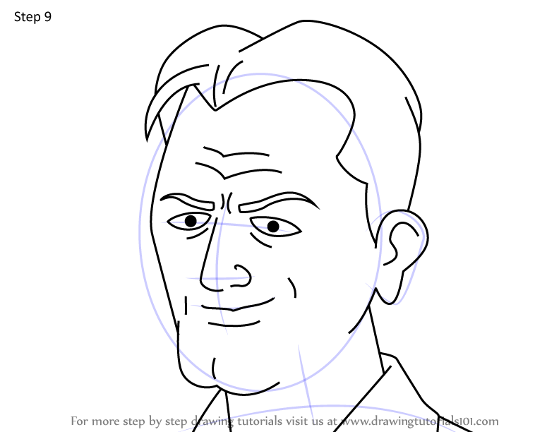 How to Draw Chet Stevenson from F Is for Family (F Is for Family) Step ...