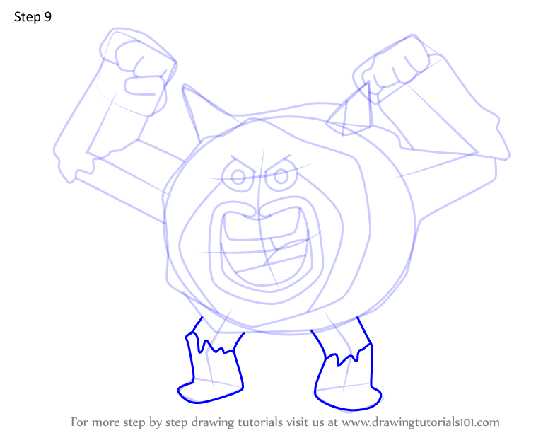 How to Draw Enormous Coal from Hanazuki (Hanazuki) Step by Step ...