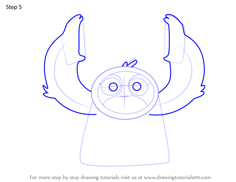 How to Draw Lime Green Slooth from Hanazuki (Hanazuki) Step by Step ...