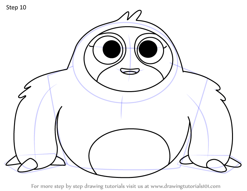 How to Draw Pink Slooth from Hanazuki (Hanazuki) Step by Step ...