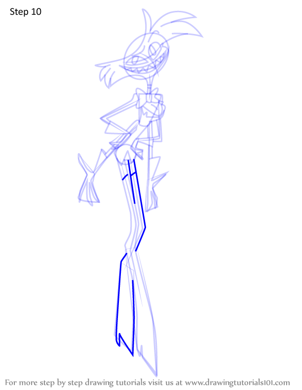 How to Draw Angel Dust from Hazbin Hotel (Hazbin Hotel) Step by Step ...