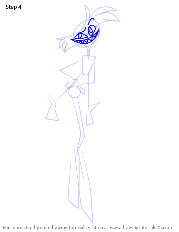 How to Draw Angel Dust from Hazbin Hotel (Hazbin Hotel) Step by Step ...
