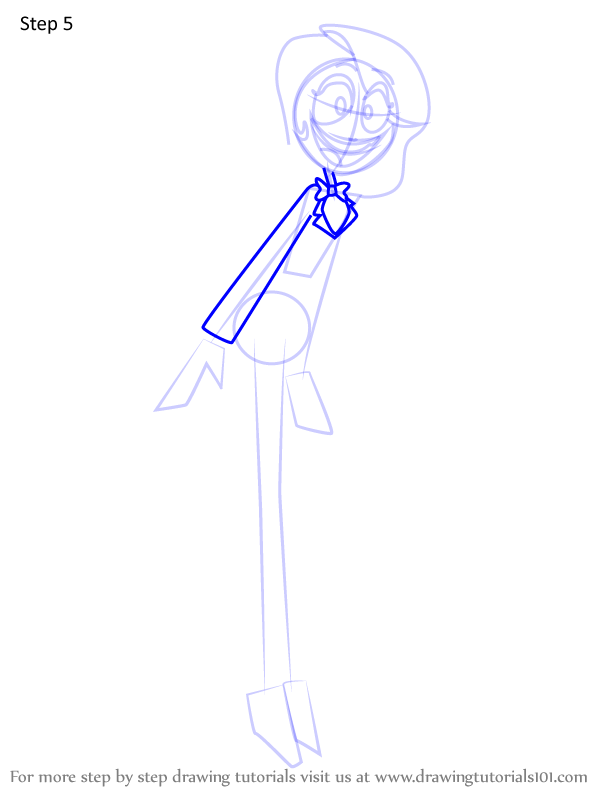 How to Draw Charlotte Magne from Hazbin Hotel (Hazbin Hotel) Step by Step | DrawingTutorials101.com