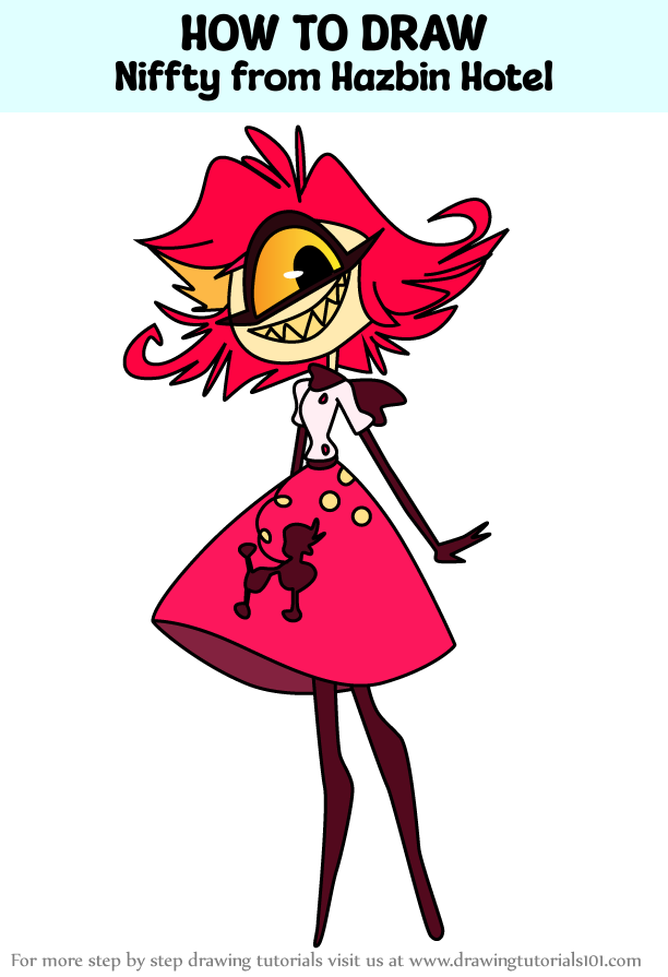 How To Draw Niffty From Hazbin Hotel Hazbin Hotel Step By Stephow To Draw Hazbin Hotel Style