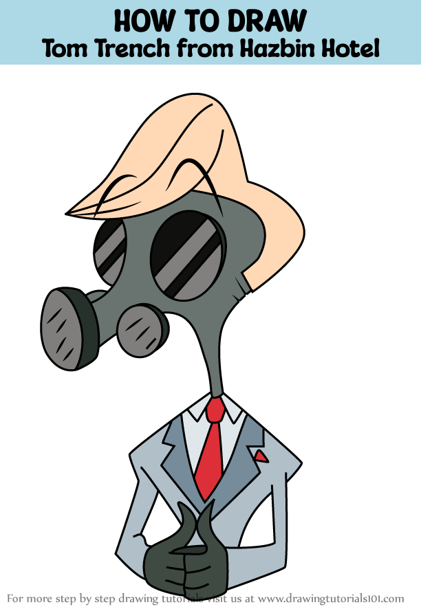 How to Draw Tom Trench from Hazbin Hotel (Hazbin Hotel) Step by Step | DrawingTutorials101.com