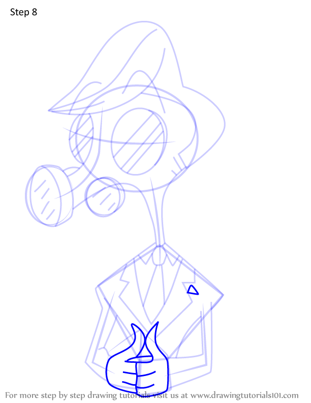 How to Draw Tom Trench from Hazbin Hotel (Hazbin Hotel) Step by Step | DrawingTutorials101.com