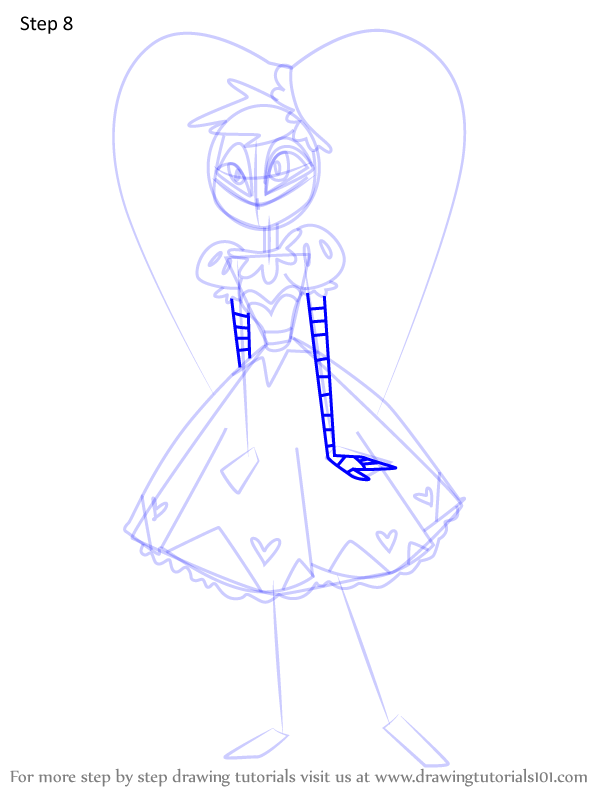 How to Draw Velvet from Hazbin Hotel (Hazbin Hotel) Step by Step ...