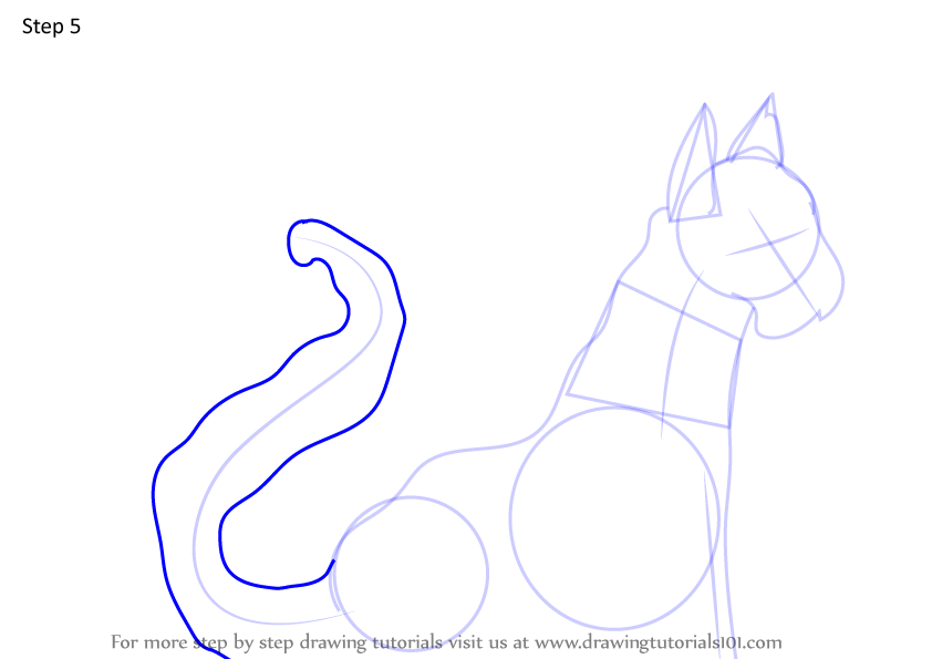 How to Draw Black Cat Spirit from Lumine (Lumine) Step by Step ...