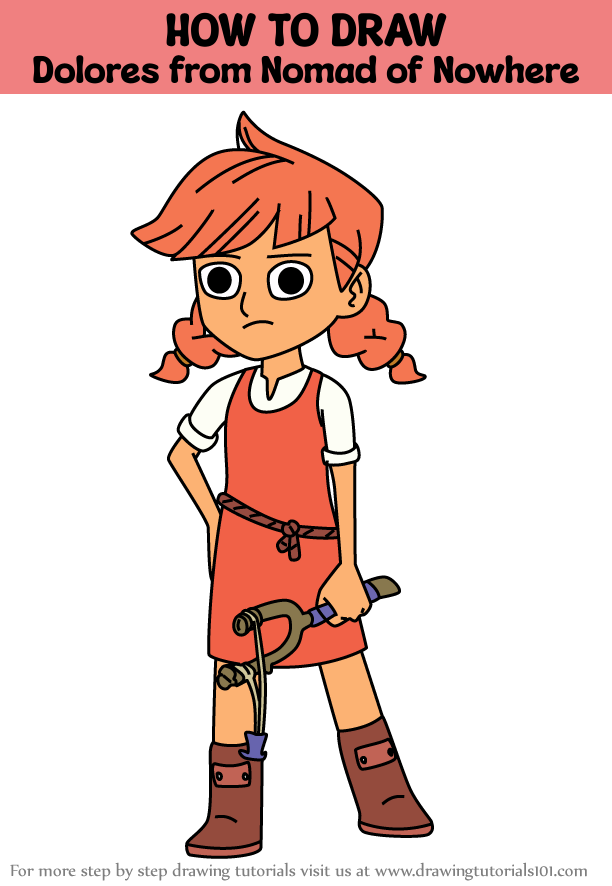 How to Draw Dolores from Nomad of Nowhere (Nomad of Nowhere) Step by ...