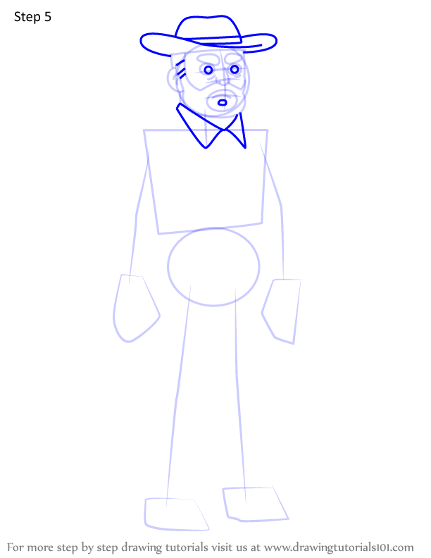 How to Draw Sheriff from Nomad of Nowhere (Nomad of Nowhere) Step by ...