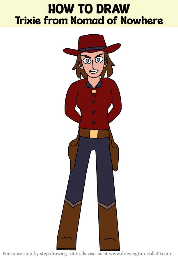 How to Draw Trixie from Nomad of Nowhere (Nomad of Nowhere) Step by ...