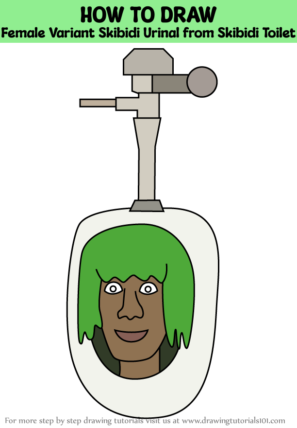 How to Draw Female Variant Skibidi Urinal from Skibidi Toilet (Skibidi Toilet) Step by Step ...