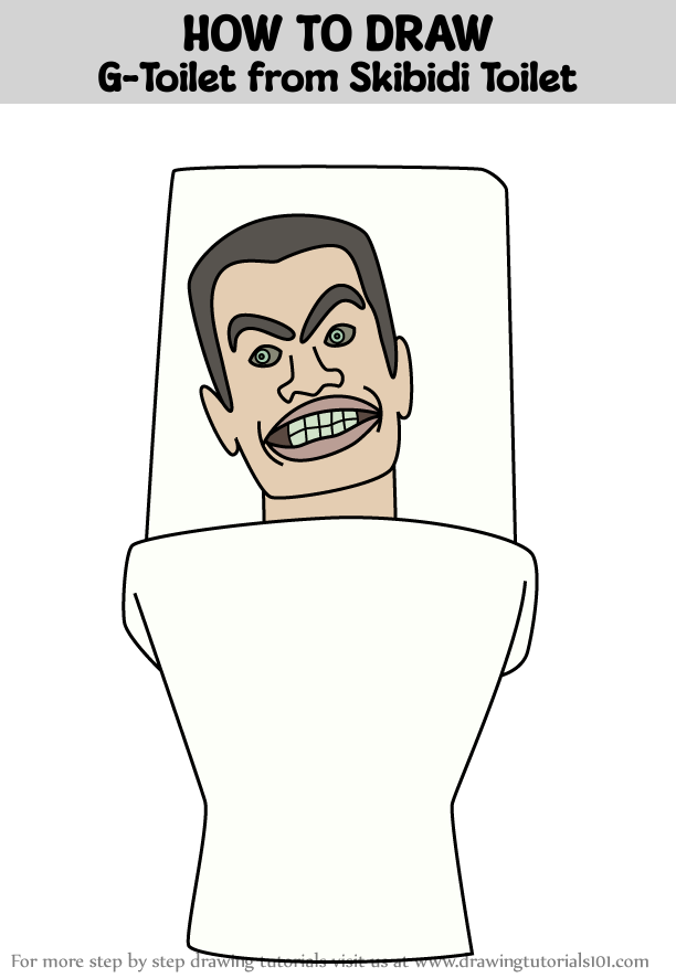 How to Draw G-Toilet from Skibidi Toilet (Skibidi Toilet) Step by Step | DrawingTutorials101.com