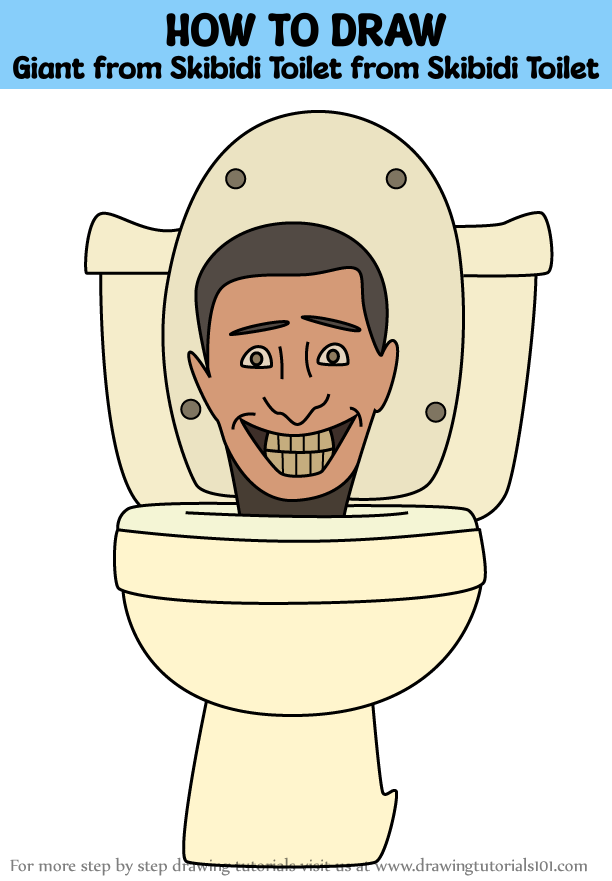 How to Draw Giant from Skibidi Toilet from Skibidi Toilet (Skibidi Toilet) Step by Step ...