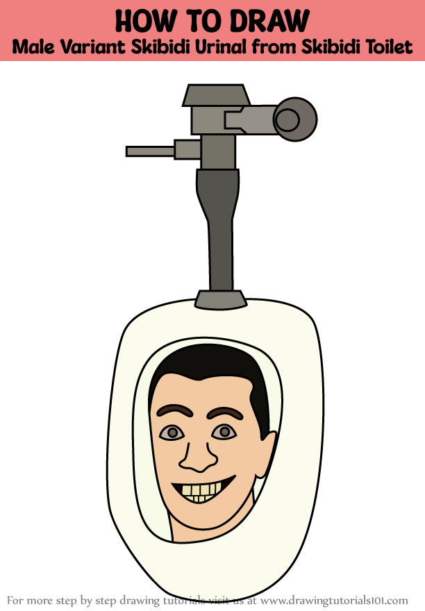 How to Draw Male Variant Skibidi Urinal from Skibidi Toilet (Skibidi Toilet) Step by Step ...