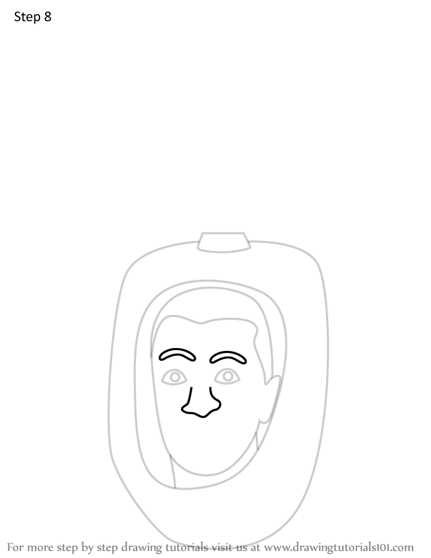 How to Draw Male Variant Skibidi Urinal from Skibidi Toilet (Skibidi Toilet) Step by Step ...