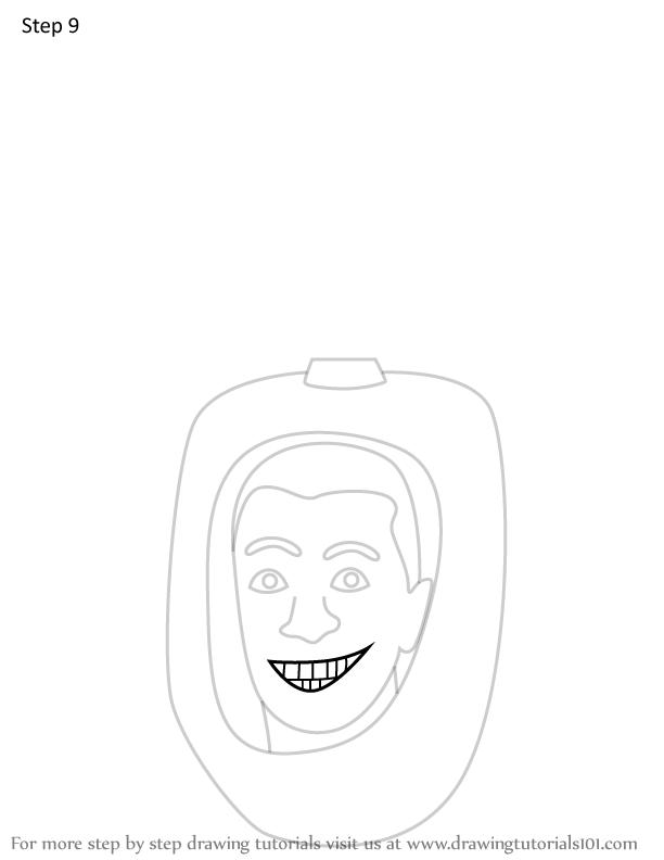 How to Draw Male Variant Skibidi Urinal from Skibidi Toilet (Skibidi Toilet) Step by Step ...