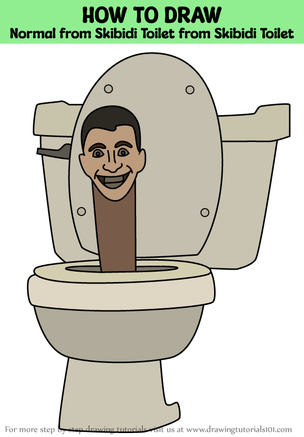 How to Draw Normal from Skibidi Toilet from Skibidi Toilet (Skibidi Toilet) Step by Step ...